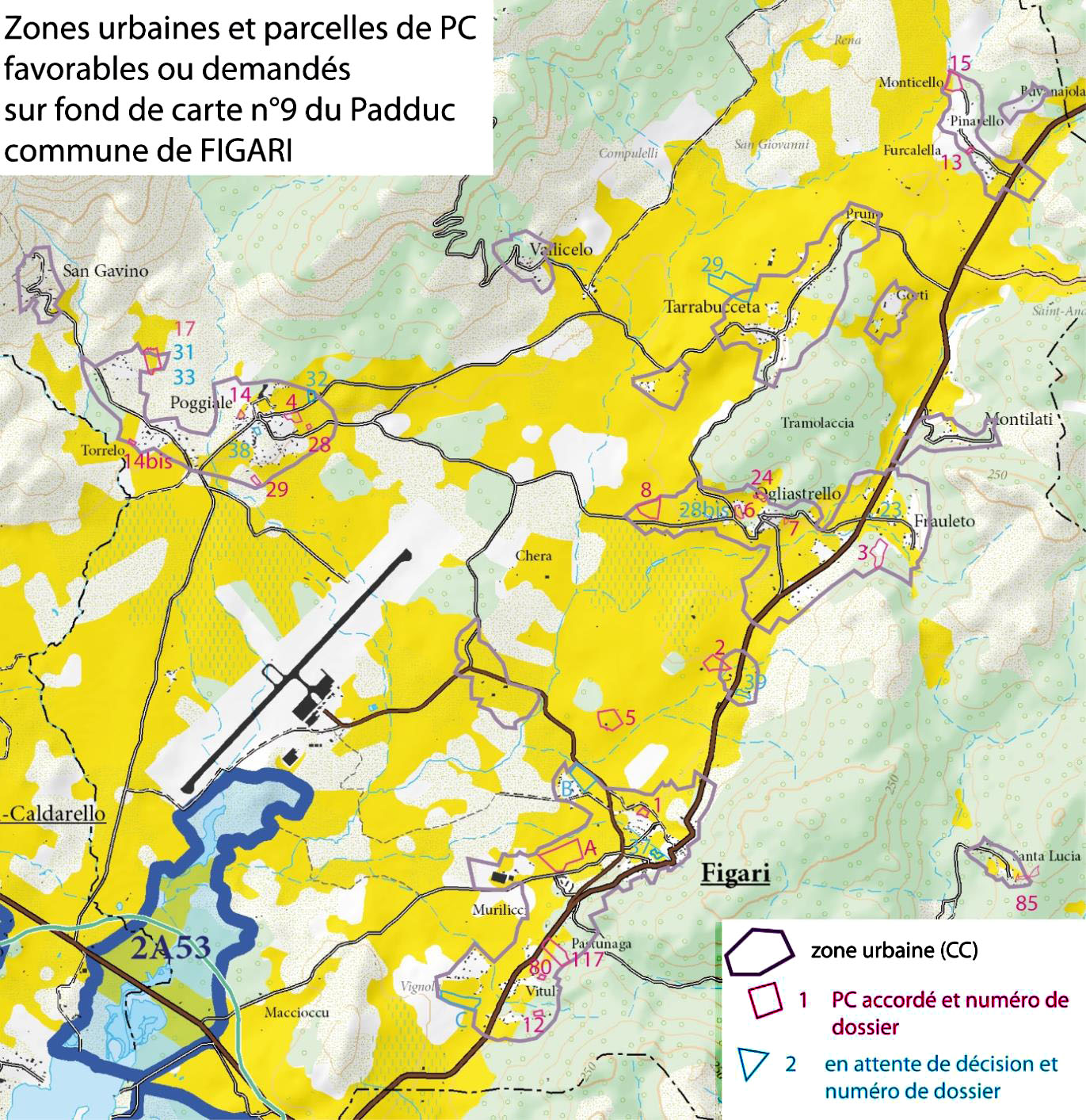 FIGARI, les permis de construire et le Padduc